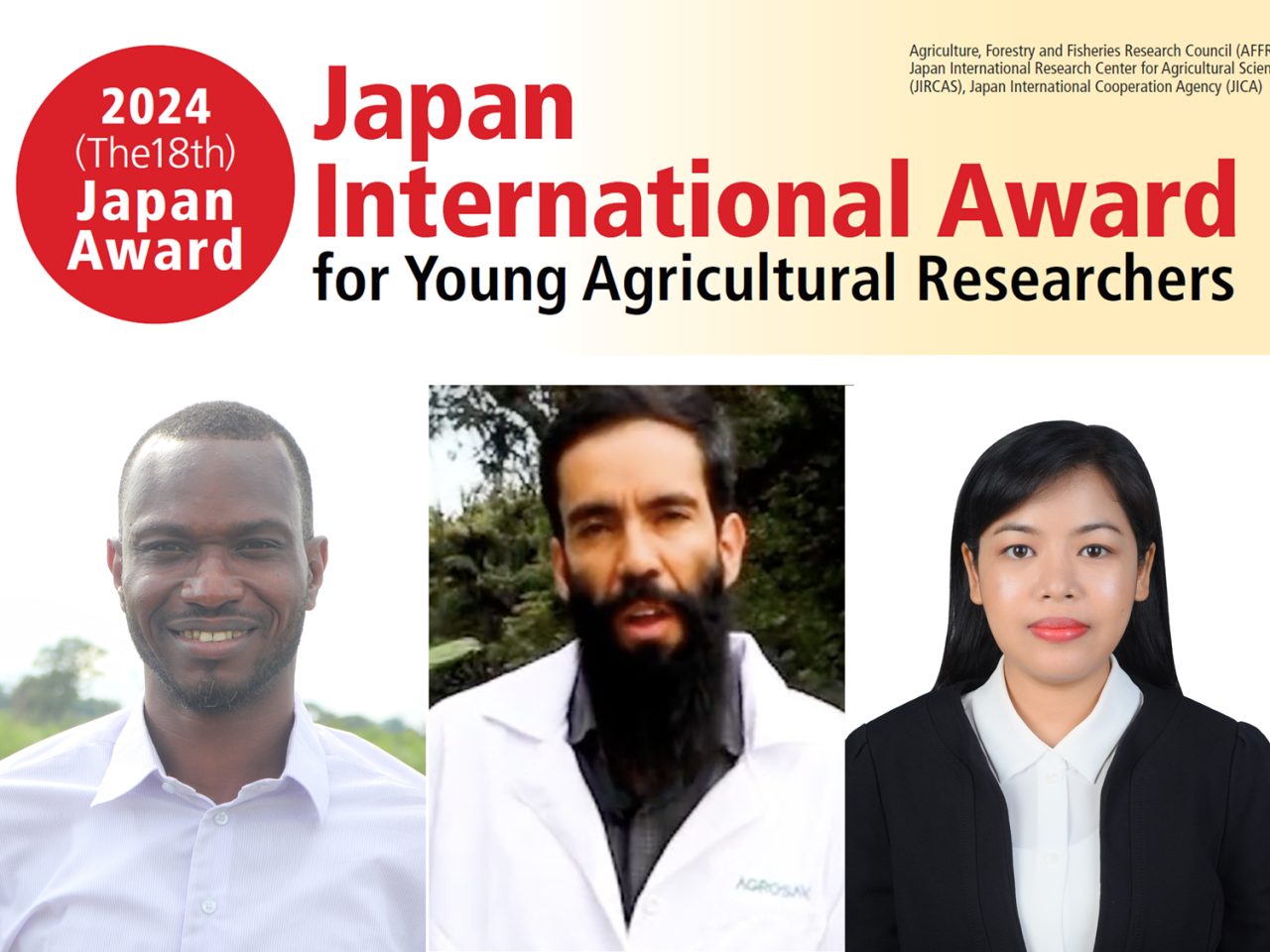 Awarding Ceremony, 2024 (18th) Japan International Award for Young Agricultural Researchers ...